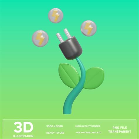 Premium Psd Psd Biomas Energy 3d Illustration