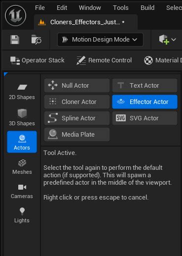 Motion Design Cloners And Effectors In Unreal Engine Unreal Engine 5