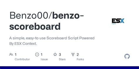 GitHub Benzo Benzo Scoreboard A Simple Easy To Use Scoreboard Script Powered By ESX Context