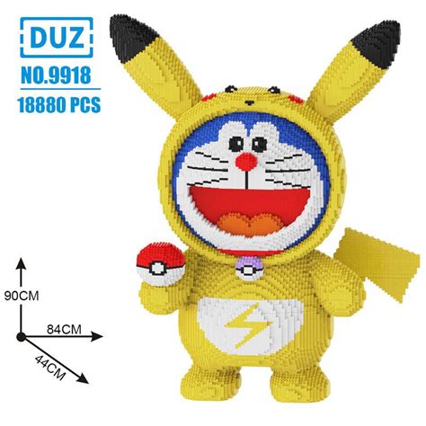 Doraemon X Pikachu Pyxels