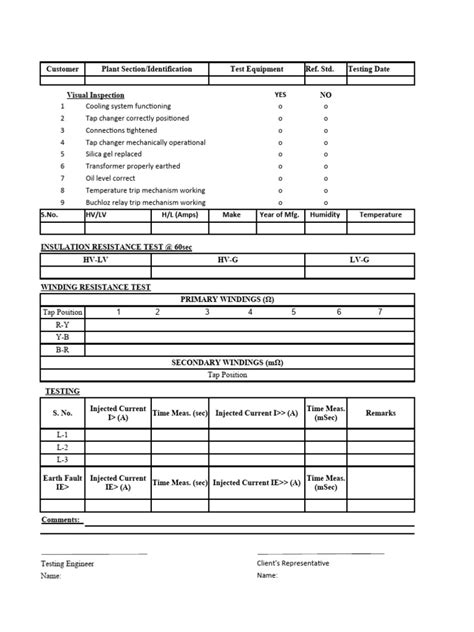 Transformer Tests Ir Wrt Ttr Mbt Tms Pdf Transformer Electronics