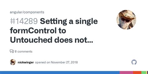 Setting A Single Formcontrol To Untouched Does Not Reset The Error Css