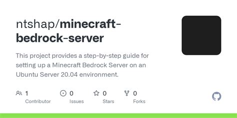Github Ntshap Minecraft Bedrock Server This Project Provides A Step