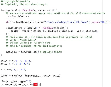 Random Exercises Interpolation With Lagrange Polynomials Kaizen R
