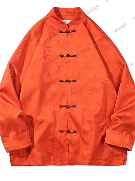 新中式唐裝男中國風春秋季冰絲長袖夾克復古寬松漢服大碼盤扣外套 雅怡尚品 Yahoo拍賣