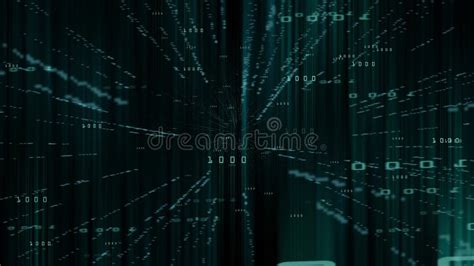 Matrix Hexadecimal Data Flowing In Cyberspace Stock Footage Video Of