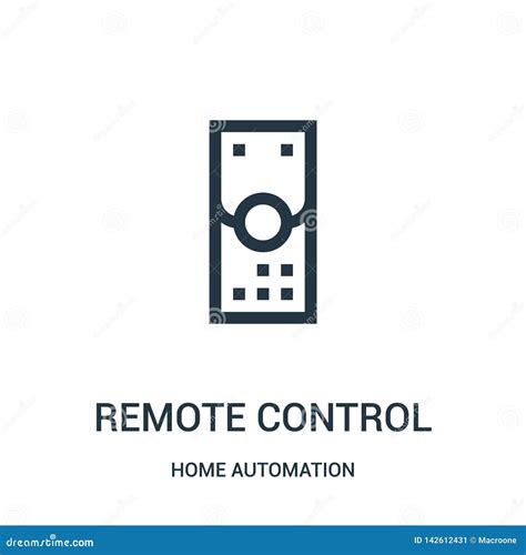 Remote Control Icon Vector From Home Automation Collection Thin Line Remote Control Outline