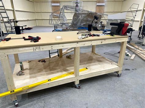 Large Rolling Work Table Ana White