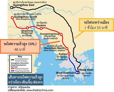 เรื่องควรรู้เกี่ยวกับรถไฟความเร็วสูงกว่างโจว เซินเจิ้น ฮ่องกง Xrl
