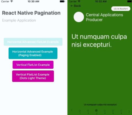 Animated Pagination For React Native Reactscript
