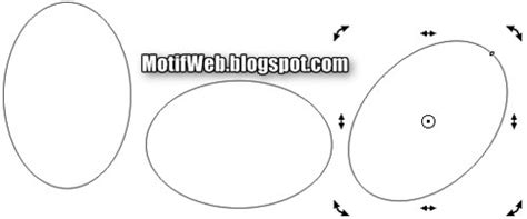 Ellipse Tool Di CorelDRAW Motif Web