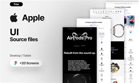 Apple UI Kit Website Behance