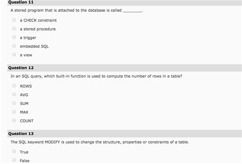 Solved Question A Stored Program That Is Attached To The Chegg