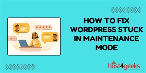 How To Fix Wordpress Stuck In Maintenance Mode