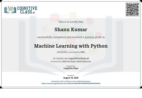 Ibm Ml0101en Certificate Cognitive Class Ibm Ml0101en Certificate Cognitive Class