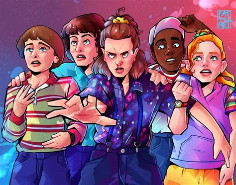 Stranger Things By Patmakesart Season 3 Will Mike Eleven Lucas