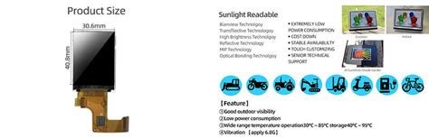 COM20T2P31ILC Ortustech 2 Inch TFT LCD Display 240320 CPU RGB SPI LCD Panel YOURITECH