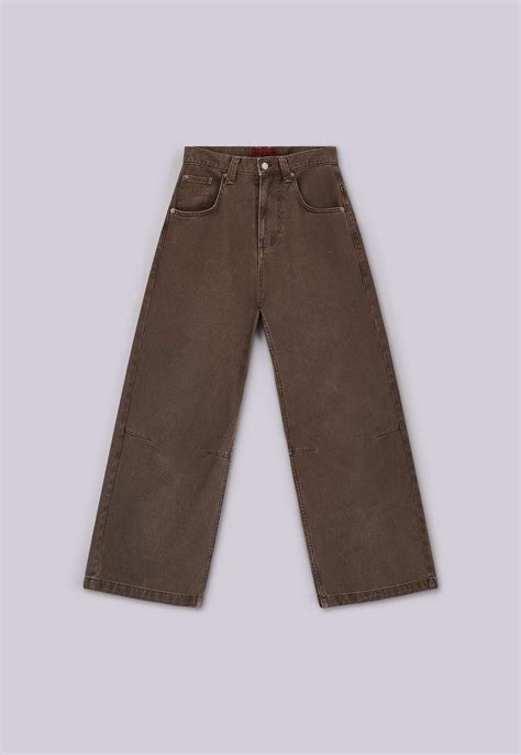Washed Brown Colossus Jeans Jaded London
