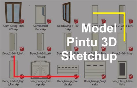 Download Pintu 3d File Sketchup Untuk Desain Arsitektur Arsimedia