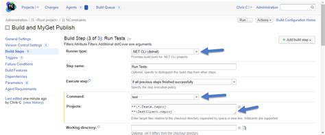 Today I Learned How To Run Nunit Tests For A Net Core Project In Teamcity Noise From The Basement