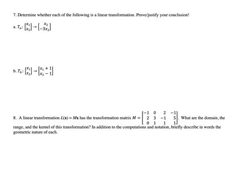 Solved 7 Determine Whether Each Of The Following Is A