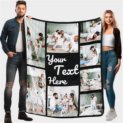 Personalized Blankets For Adults With 10 Photos And Words Optional