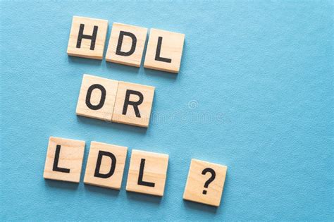 Concept Of Differentiation Between Ldl And Hdl Cholesterol Stock Image