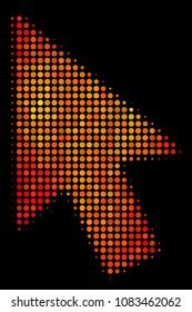Dot Mouse Cursor Icon Bright Pictogram Stock Vector Royalty Free 1083462062 Shutterstock