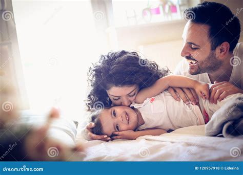 Mommy And Daddy Loves Me Stock Photo Image Of Light 120957918