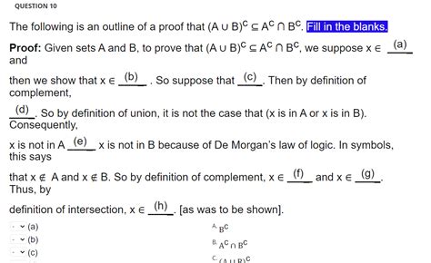 Solved The Following Is An Outline Of A Proof That Chegg