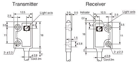 UM Series Embedded Amplifier Photo Sensors TAKEX