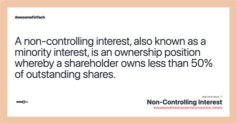 Non Controlling Interest AwesomeFinTech Blog