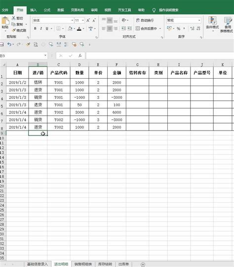 excel小技巧手把手教你制作简易的进销存管理系统 word怎么删除空白页