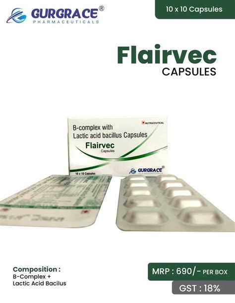 Flairvec Ready Product B Comlex With Lactic Acid Bacilus Capsule 100 Capsules Prescription At