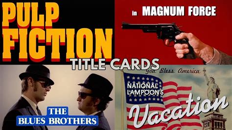 80s And 90s Movie Title Card Compilation Youtube