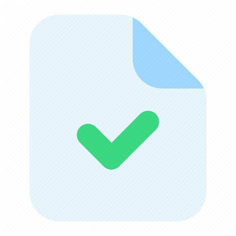 Check Mark File Document Icon Download On Iconfinder