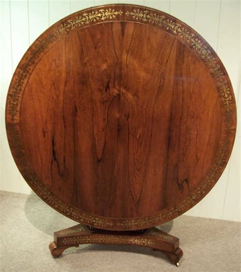 Very Fine Regency Rosewood Brass Inlaid Centre Table Domani Devon
