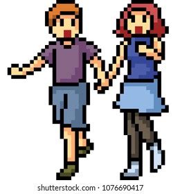 1 063 Pixel Art Walking Images Stock Photos Vectors Shutterstock