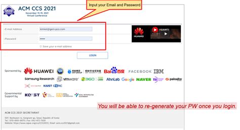 virtual platform guide acm ccs 2021