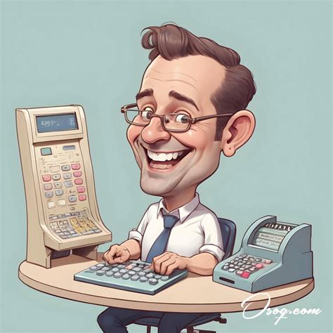 Accountant Caricature Caricature Business Cartoons