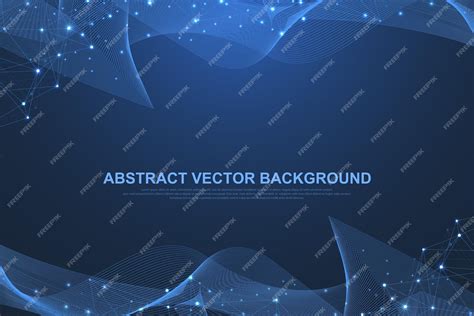 Premium Vector Networking Connection Concept Abstract Technology Global Network Connections