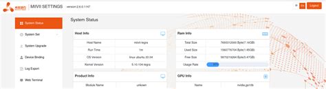 Evo Onx Web Gui — Evo Onx User Manual 文档