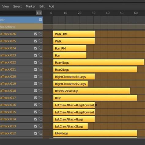 NLA Nonlinear Animation
