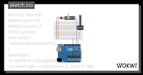 Sensor Potensium Meter Motor Servo Wokwi Esp32 Stm32 Arduino Simulator
