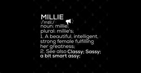 Millie Name Millie Definition Millie Female Name Millie Meaning Millie T Shirt Teepublic