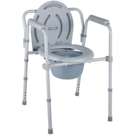 3 In 1 Folding Bedside Commode Heavy Duty Steel Toilet Seat Chair