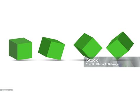 큐브 그린 3d 형상 벡터 일러스트 레이 션입니다 주당순이익 10 3차원 형태에 대한 스톡 벡터 아트 및 기타 이미지 3차원 형태 개념 건축물 Istock