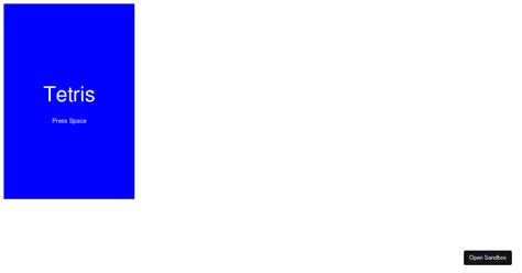 tetris codesandbox
