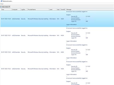 Searching Windows Event Logs Using Powershell Thong Huynh