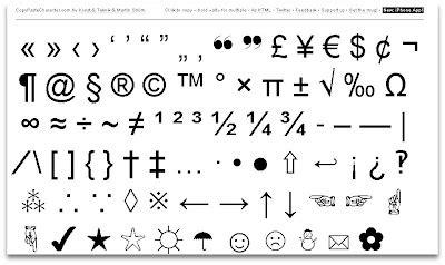 Afifplc Insert Special Characters Quickly With CopyPasteCharacter Com
